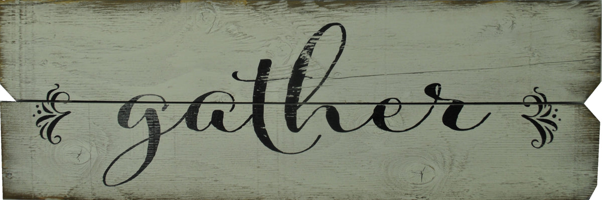 12 x 36 White/Black Gather – Rough Cut Decor